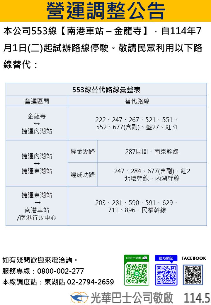 中興大業巴士暨關係企業(中興、光華、指南、淡水、新北、基隆)